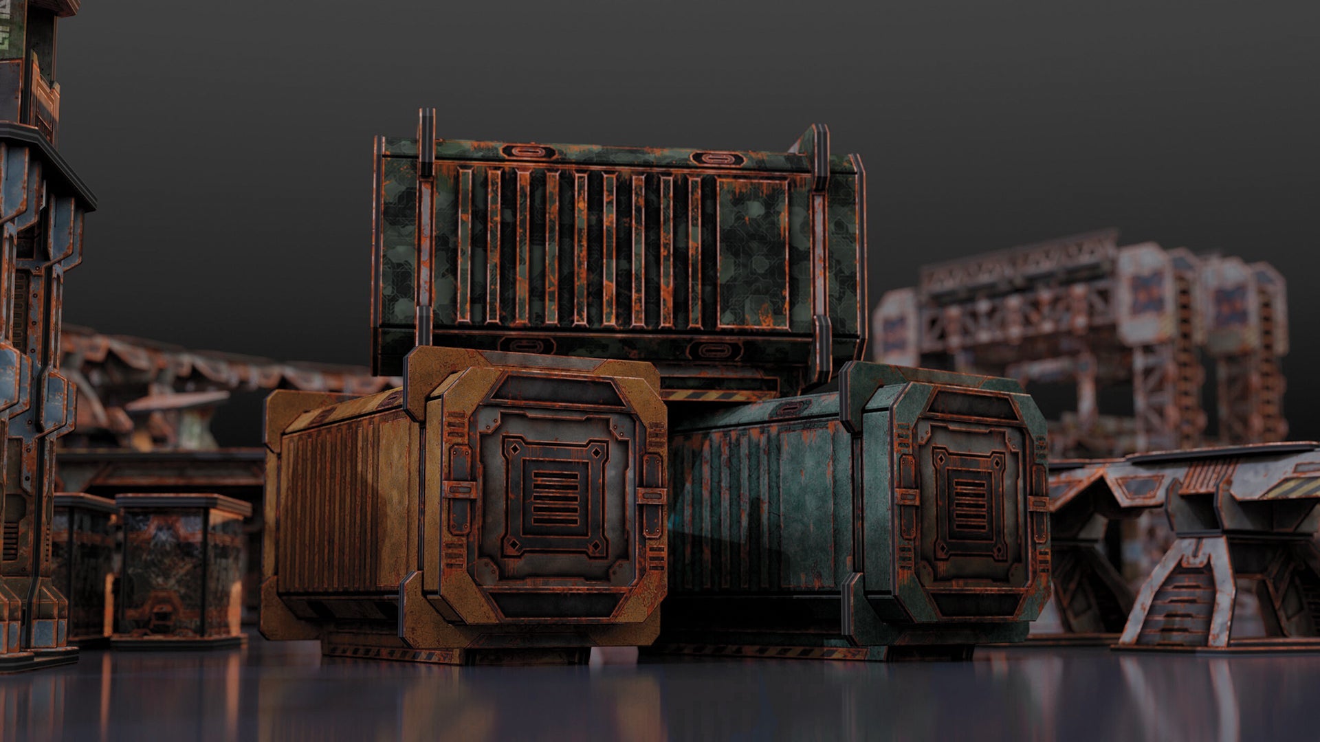 TinkerTurf Sci-Fi Terrain - Cargo Containers Series 6 – Tinkerhouse Games