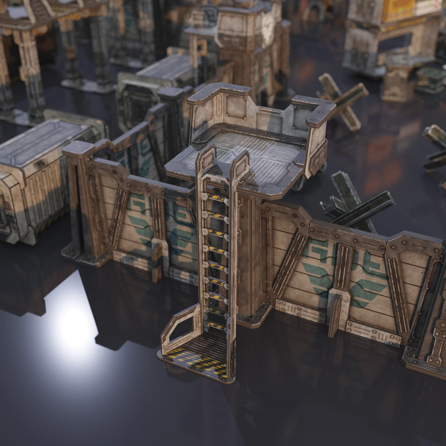 TinkerTurf Sci-Fi Terrain - Guard Tower Add-on - Neutral – Tinkerhouse ...